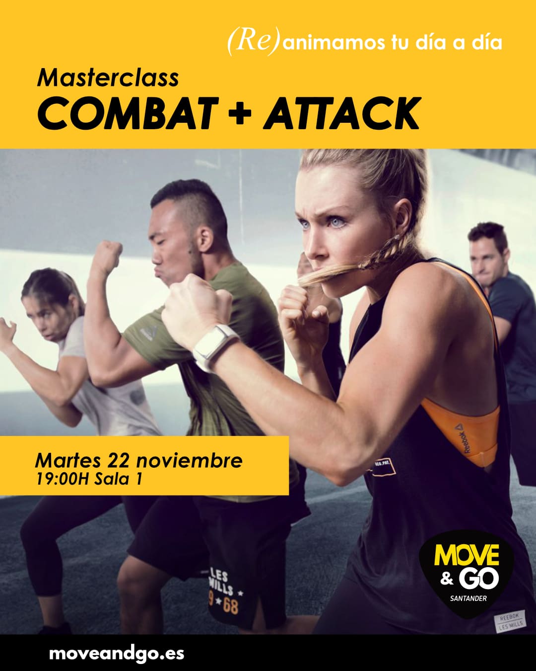 Masterclass de Combat y Attack, solo en Move&Go Santander - Move&Go