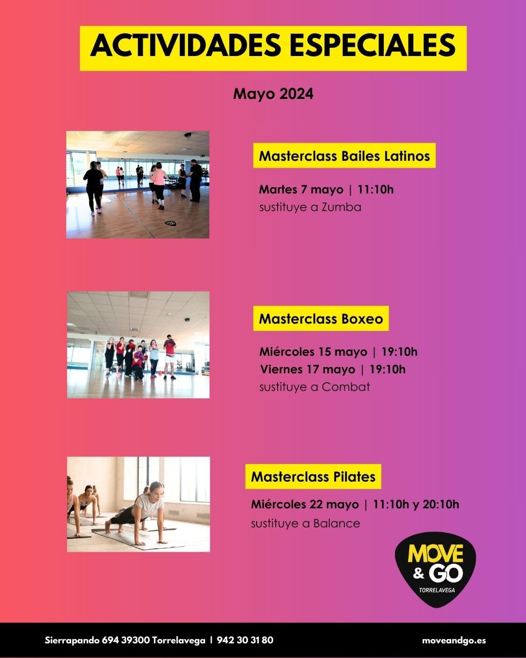 Actividades especiales de mayo en Torrelavega - Move&Go